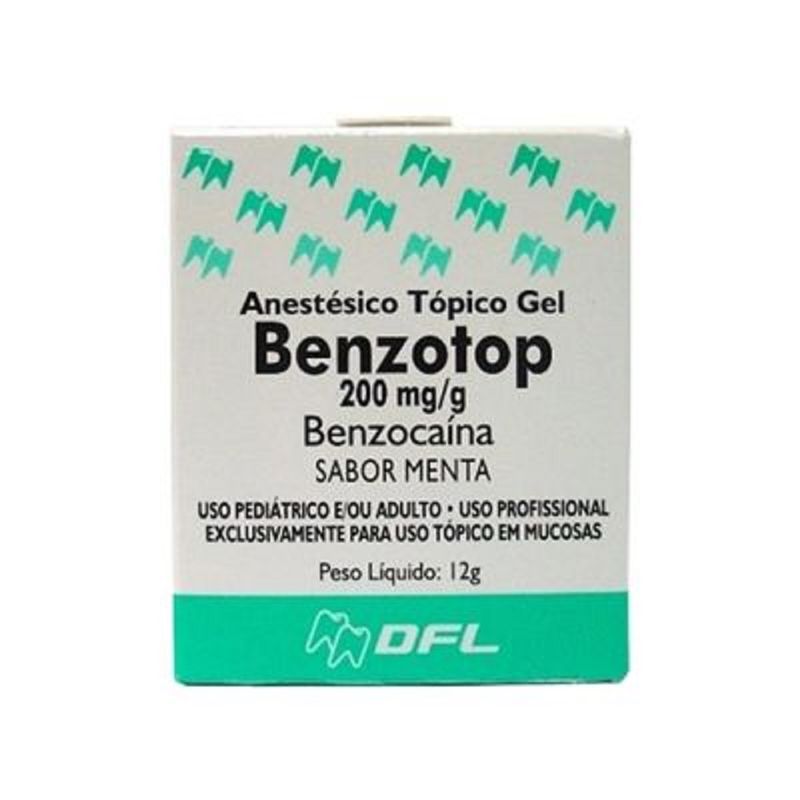 Anestésico Tópico Benzotop Menta 20% - DFL - Dental Vidafarma