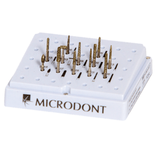 Kit Pontas Diamantadas para Prótese Dentária - Microdont - Dental Vidafarma