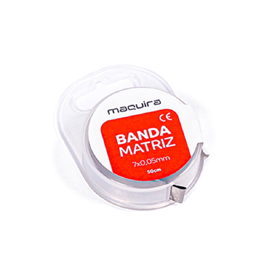 Fita Banda Matriz Metálica 7mm - MAQUIRA - Dental Vidafarma