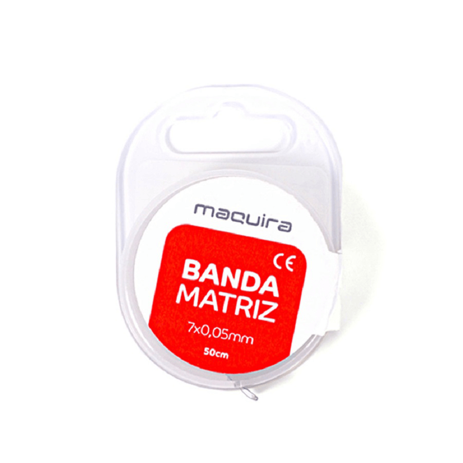 Fita Banda Matriz Metálica 7mm - MAQUIRA - Dental Vidafarma